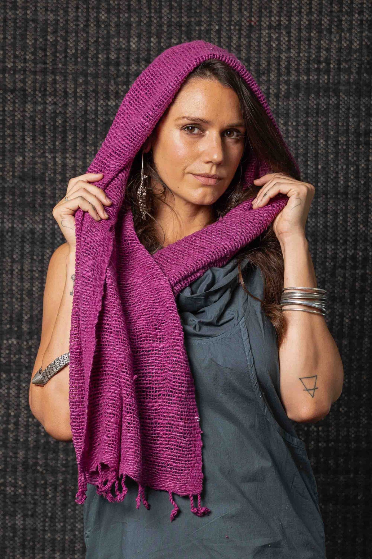 Iris Loose Weave Cotton Scarf– Kashi Australia