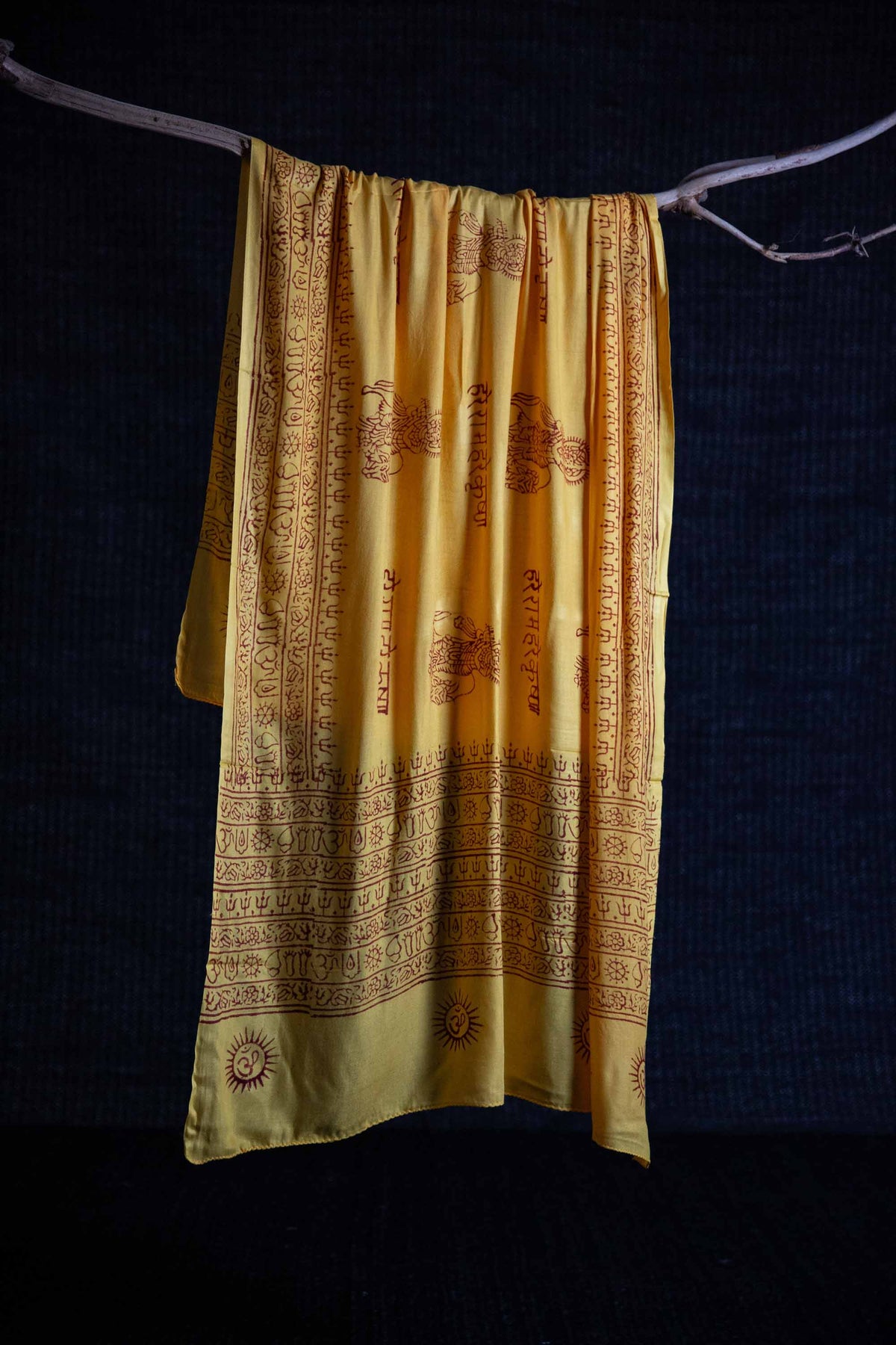Ram Nami Shawl Yellow– kashi.com.au