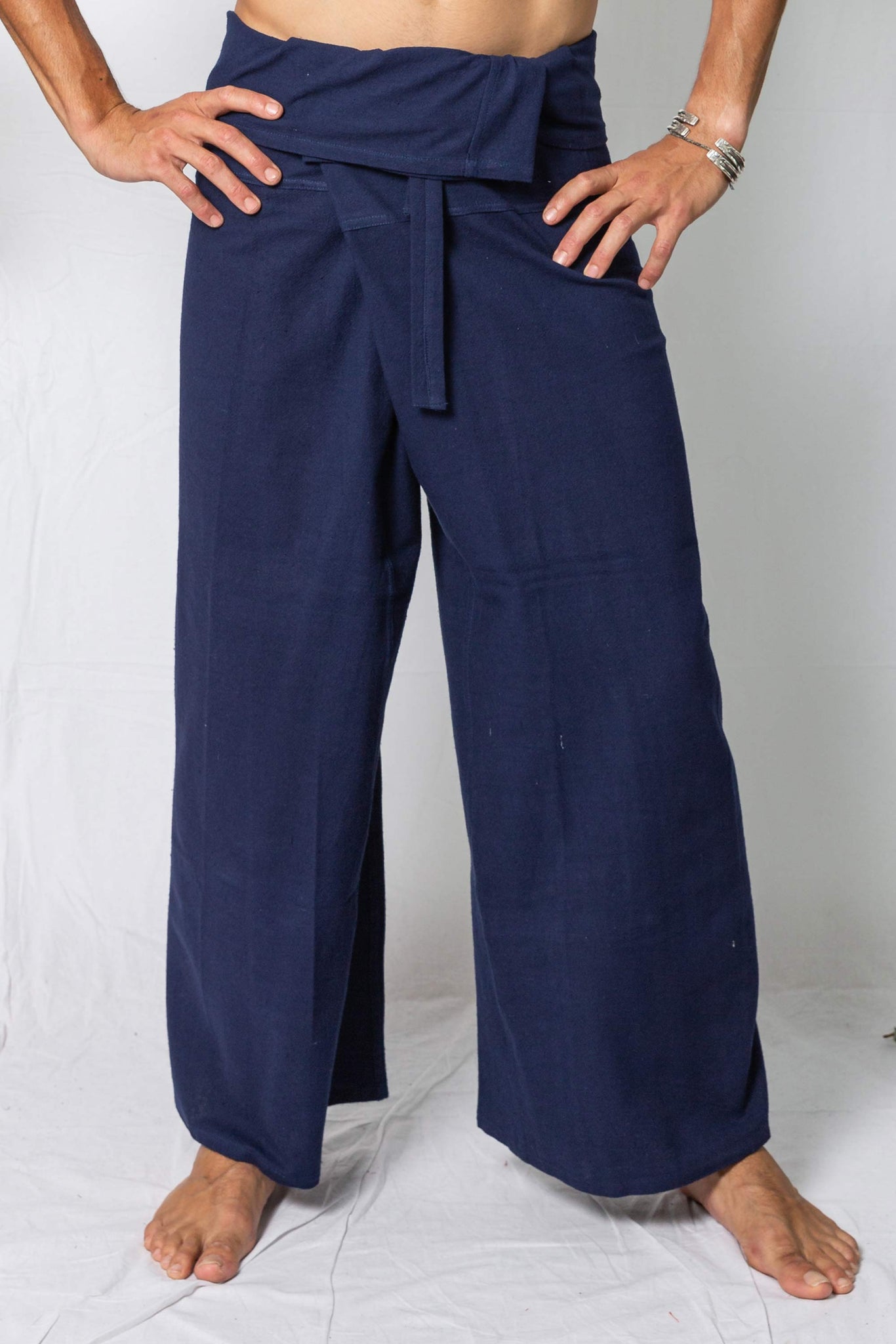 Brushed Cotton Fishermans Pants Indigo– Kashi Australia